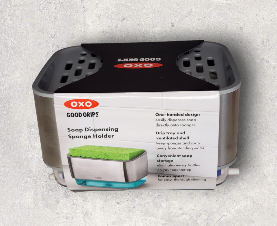 OXO Soap Dispensing Sponge Holder - New | eBay