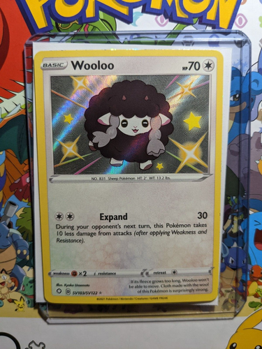 Pokemon Wooloo SV103/SV122 - Shining Fates - Holo Rare Used Pokemon ...