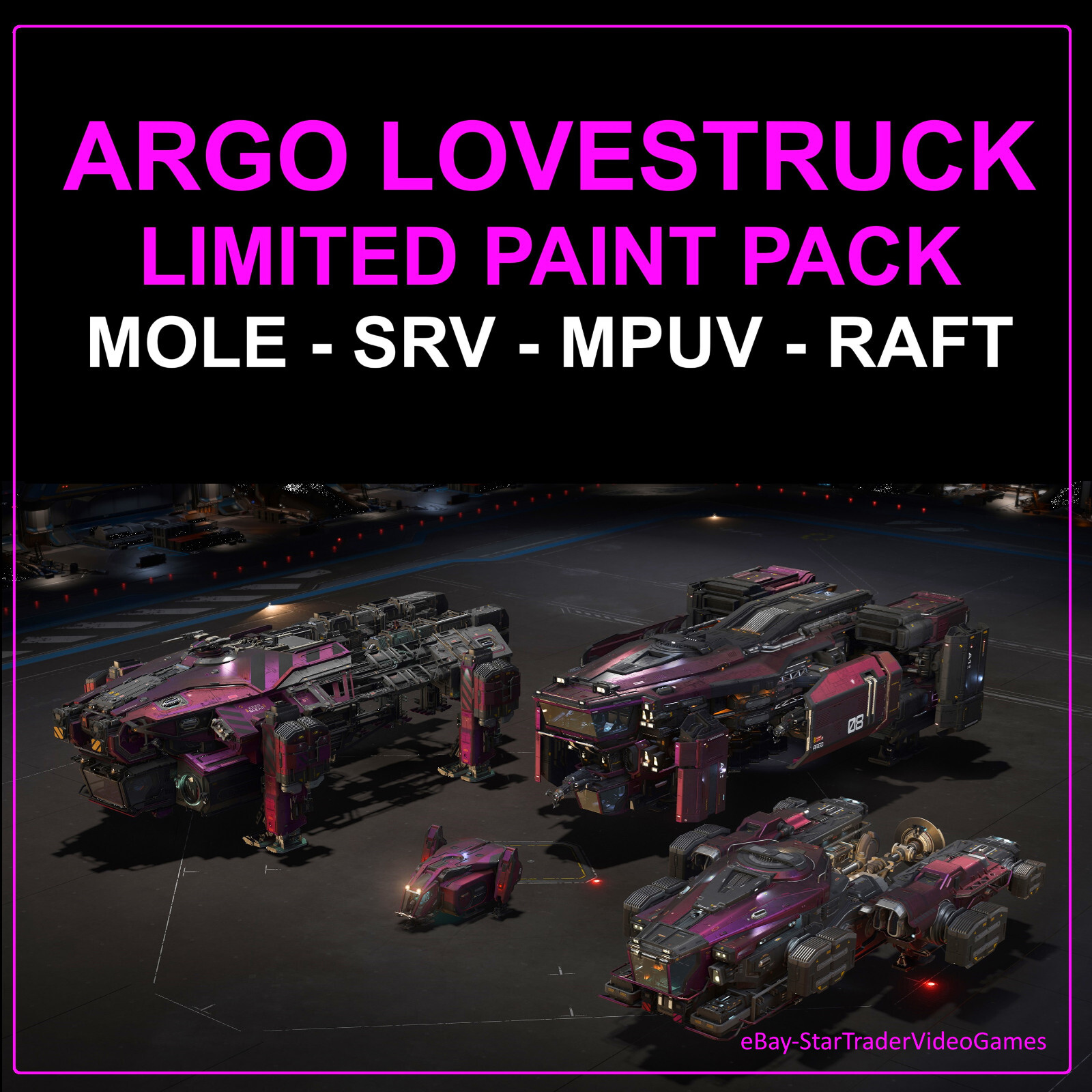 STAR CITIZEN PAINTS - ARGO LOVESTRUCK LIMITED PAINT PACK / SKIN | eBay