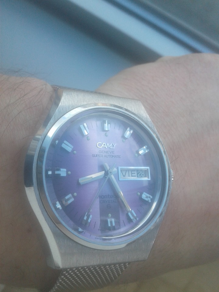 Camy Geneve SUPER AUTOMATIC MONTEGO CRYSTAL 6 Vintage Collection NOS ...