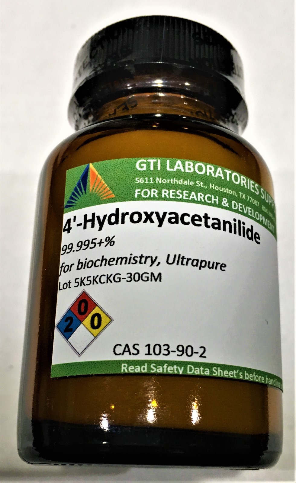 4'-Hydroxyacetanilide, 99.995+%, for biochemistry, Ultrapure, 30g | eBay
