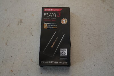 Creative Sound Blaster Play!3 High Resolution USB DAC Amp and External ...