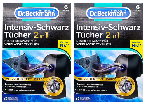 Intensiv Schwarz Tücher 12x intensives schwarz f. verblasste Farben Dr.Beckmann | eBay.de
