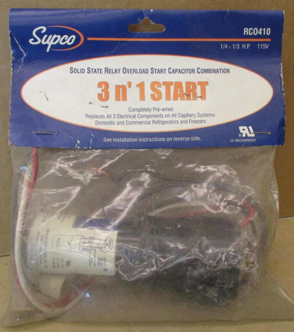 Supco Solid State Relay Overload Start Capacitor Combination 3 n 1 ...