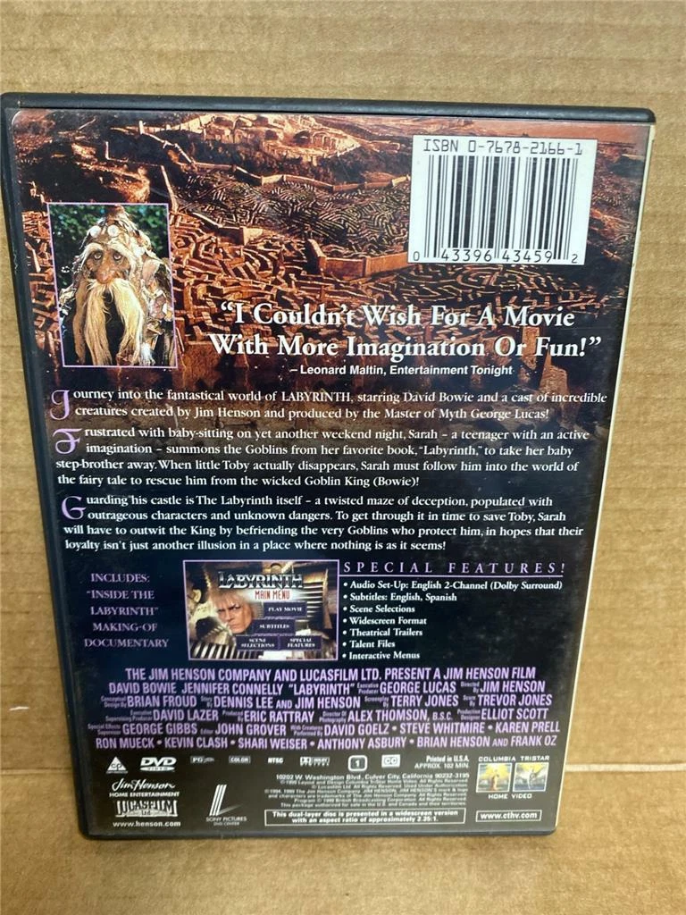 Labyrinth 1986 Dvd