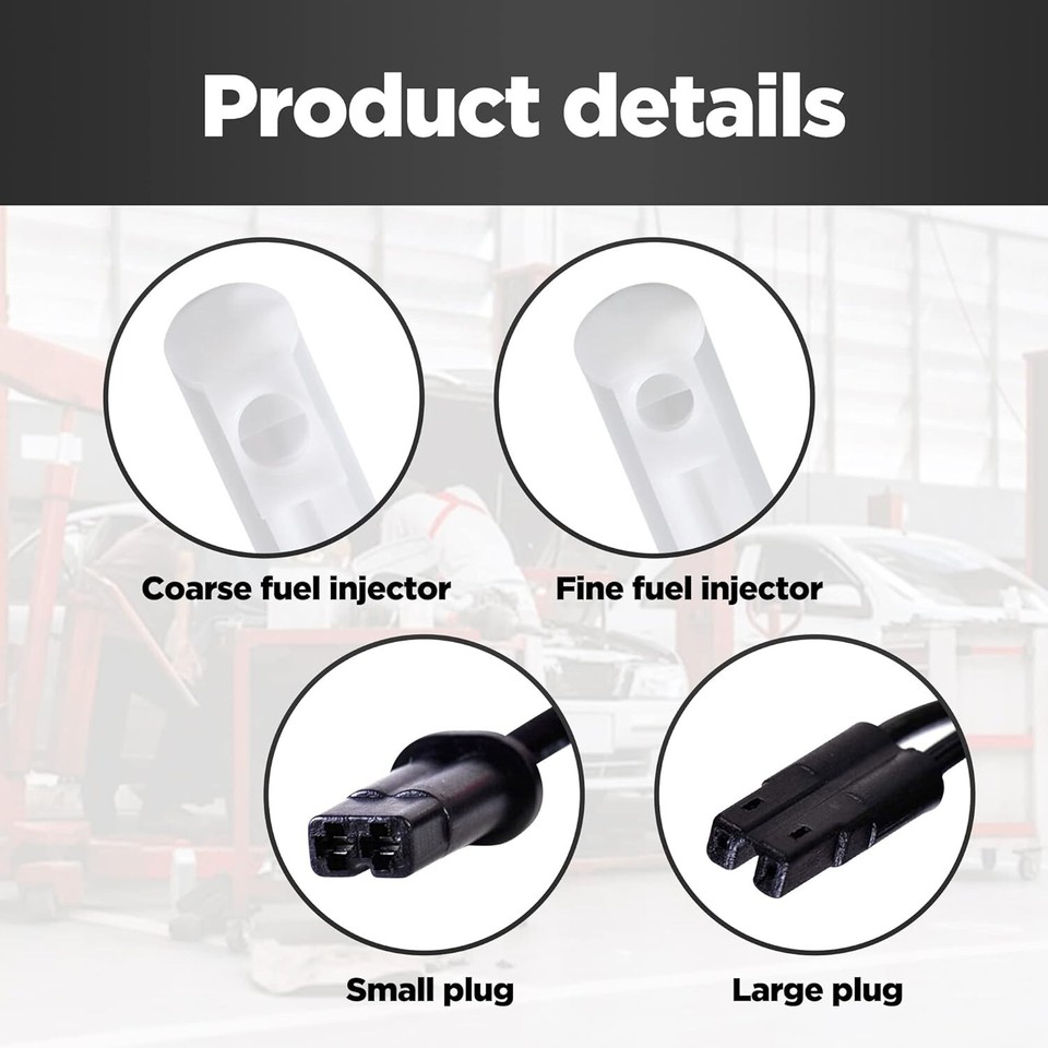 Fuel Injector Flush Cleaner Adapter Universal DIY Kit Car Cleaning Tool ...