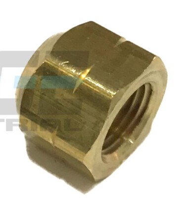 BRASS END CAP 1/8 FEMALE NPT PIPE FITTING AIR FUEL WATER RECEIVE (1 ...