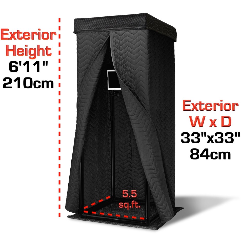 Snap Studio Ultimate Portable Vocal Booth Sound Recording Isolation ...