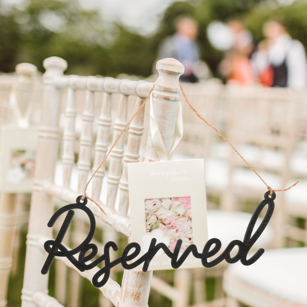 Reserved Seating For Wedding Ceremony