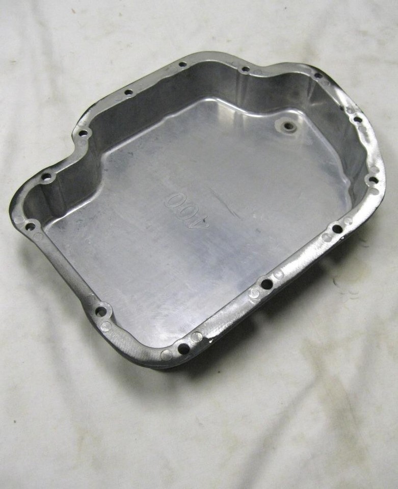 Chevy GM Finned Turbo 400 Transmission Pan Black Aluminum Bolts TH400 ...