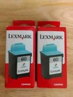 2 X New Genuine 60 Tri-Color Ink Cartridge 17G0060 for Lexmark Z12 Z22 ...