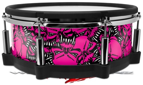 Skin Shell Wrap - Roland V-Drum PD140 DS Snare Scattered Skulls Hot ...
