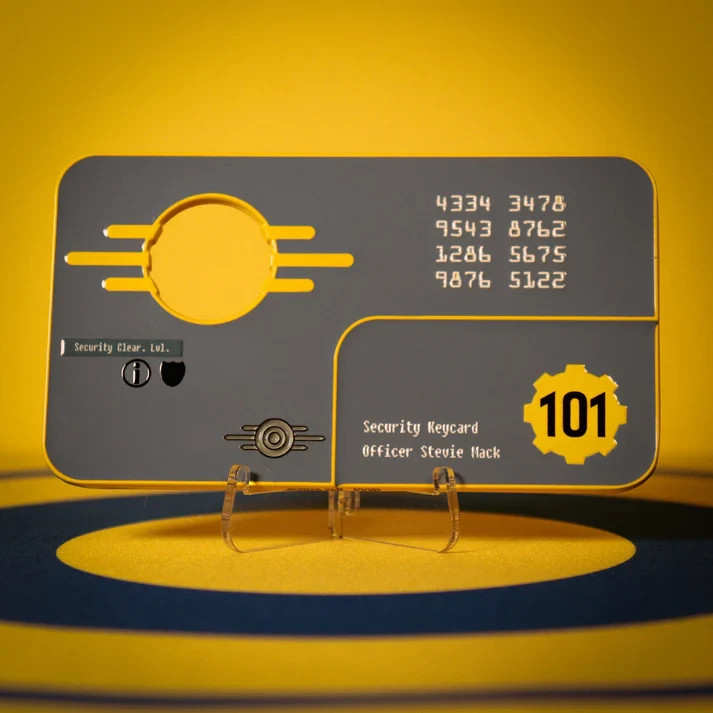 Fallout 3 Vault 101 Limited Edition Security Keycard Replica - NUMBERED ...
