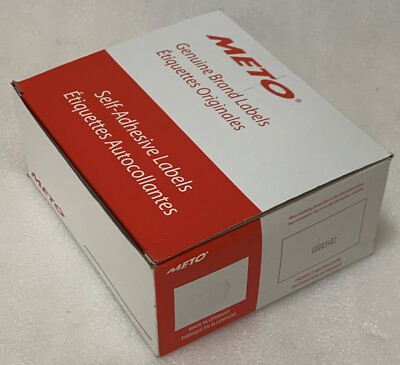 METO BRAND LABELS 10003402 BRIGHT WHITE PRICE GUN NEW CASE APPROX ...