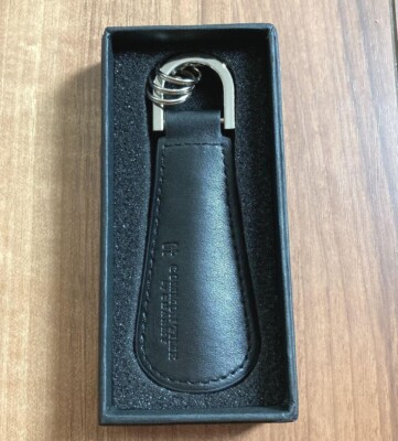TAG Heuer Original Novelty Black leather Shoehorn Key holder Key ring ...