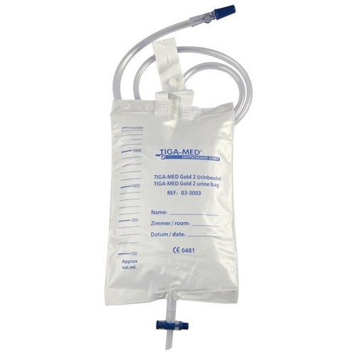 5 Pièce Sachet à Urine Or 2 Urinauffangbeutel 2.000ml Longueur Du Tuyau ...