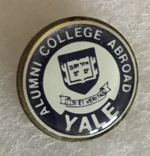 Vtg Yale University Alumni College Abroad Lapel Pin Ivy League Pin HTF ...