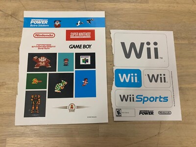 2005 Vintage Nintendo Stickers N64 SNES NES Donkey Kong Mario Gameboy ...
