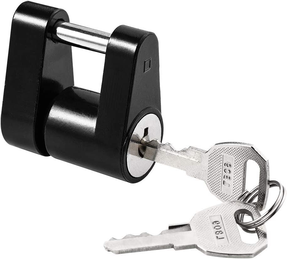 Trailer Hitch Coupler Lock Dia 1/4" Span 3/4" for Tow Boat RV Truck ...