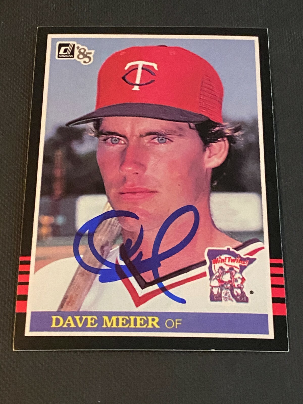 Dave Meier Signed 1985 Donruss Card Auto Minnesota Twins Autograph Baseball COA | eBay
