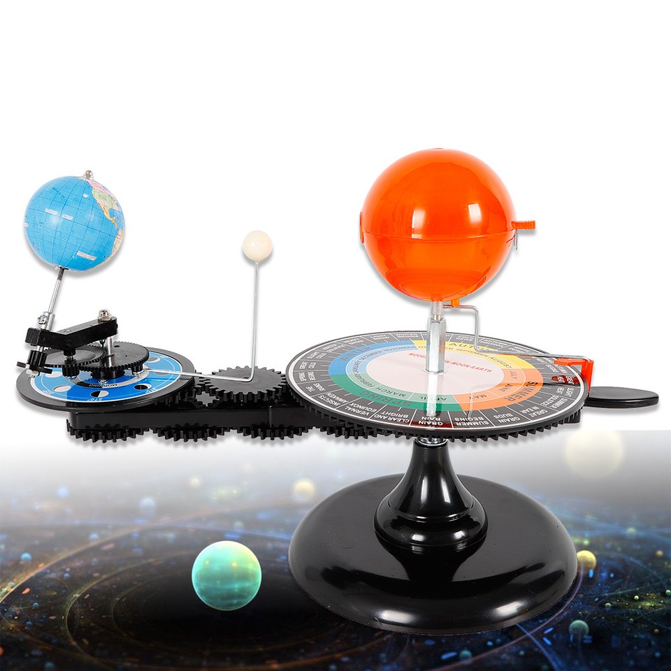 Educational Solar System Model Globe Earth Sun Moon Orbital Planet ...