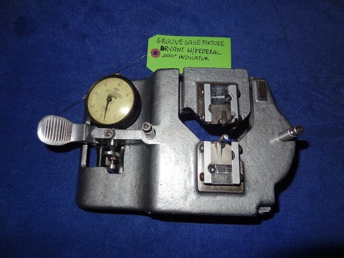 GROOVE GAGE FIXTURE BRYANT /W FEDERAL .0001" INDICATOR | eBay
