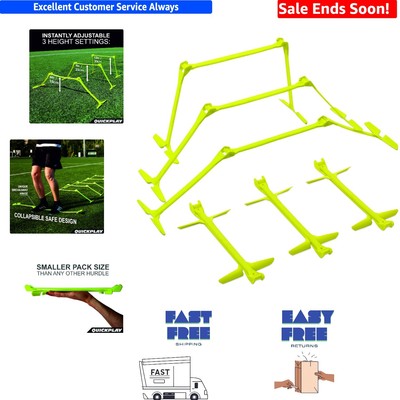 Lightweight Neon Adjustable Hurdle Set – Perfect for Speed and Agility ...