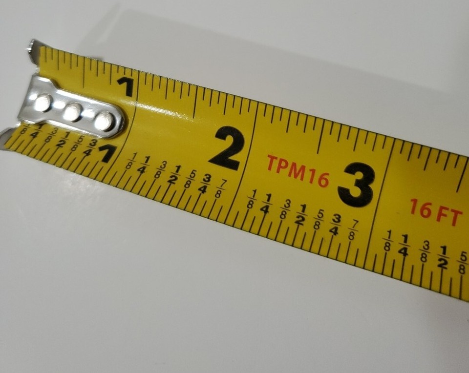 Snap On tools GREEN SAE Tape Measure back magnet TPM16 Fractions Auto ...