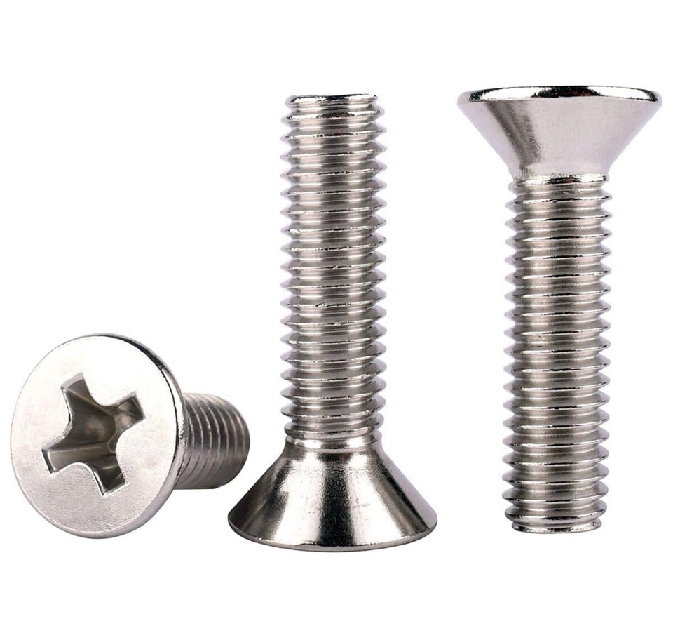 M1 M1.2 M1.4 M1.6 PHILLIPS COUNTERSUNK FLAT HEAD BOLT MACHINE SCREW A2 ...