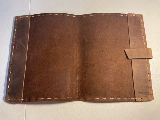 Dr. Pepper Rustica Leather Journal cover, genuine Soda rare 9 x 7 w ...