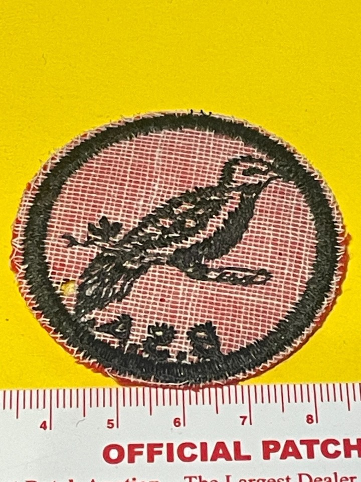 Vintage WOOD PIGEON 1933-40 Boy Scout Felt Patrol Badge PATCH BSA Red Black Lock | eBay