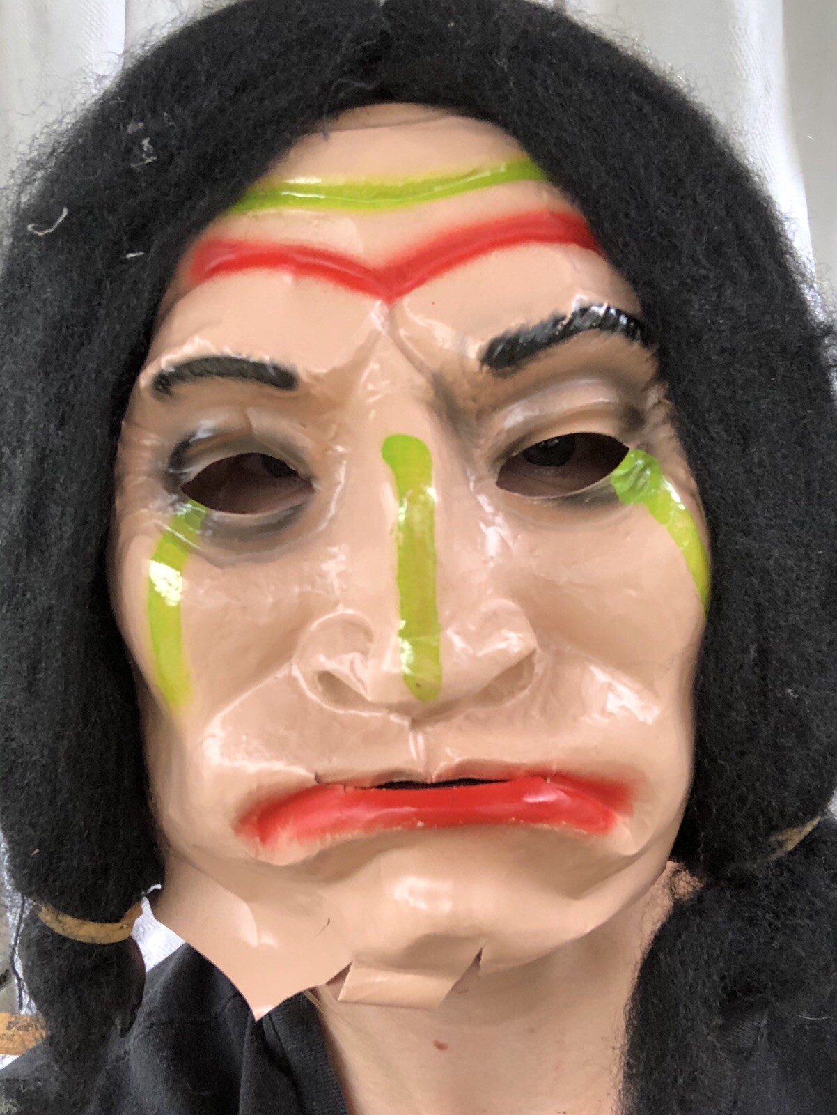 Vintage Top Stone Topstone Halloween Mask War Painted American Indian ...