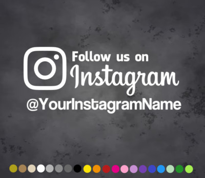 Social media Instagram Sticker Decal Vinyl Car Window IG colours find ...