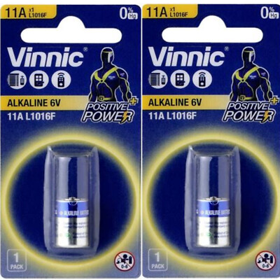 2 x Vinnic L1016 Batteries 11A 6v MN11 A11 WE11 CX21A 4891199011467| eBay