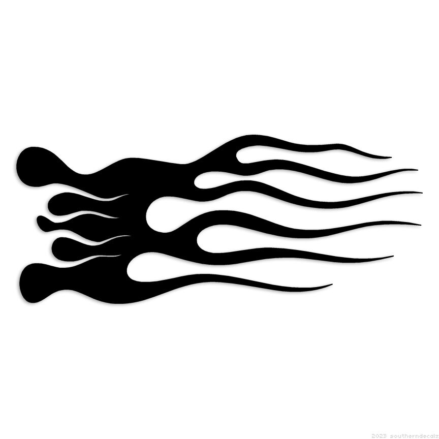 Flames Fire - Decal Sticker - Multiple Colors & Sizes - ebn7365 | eBay