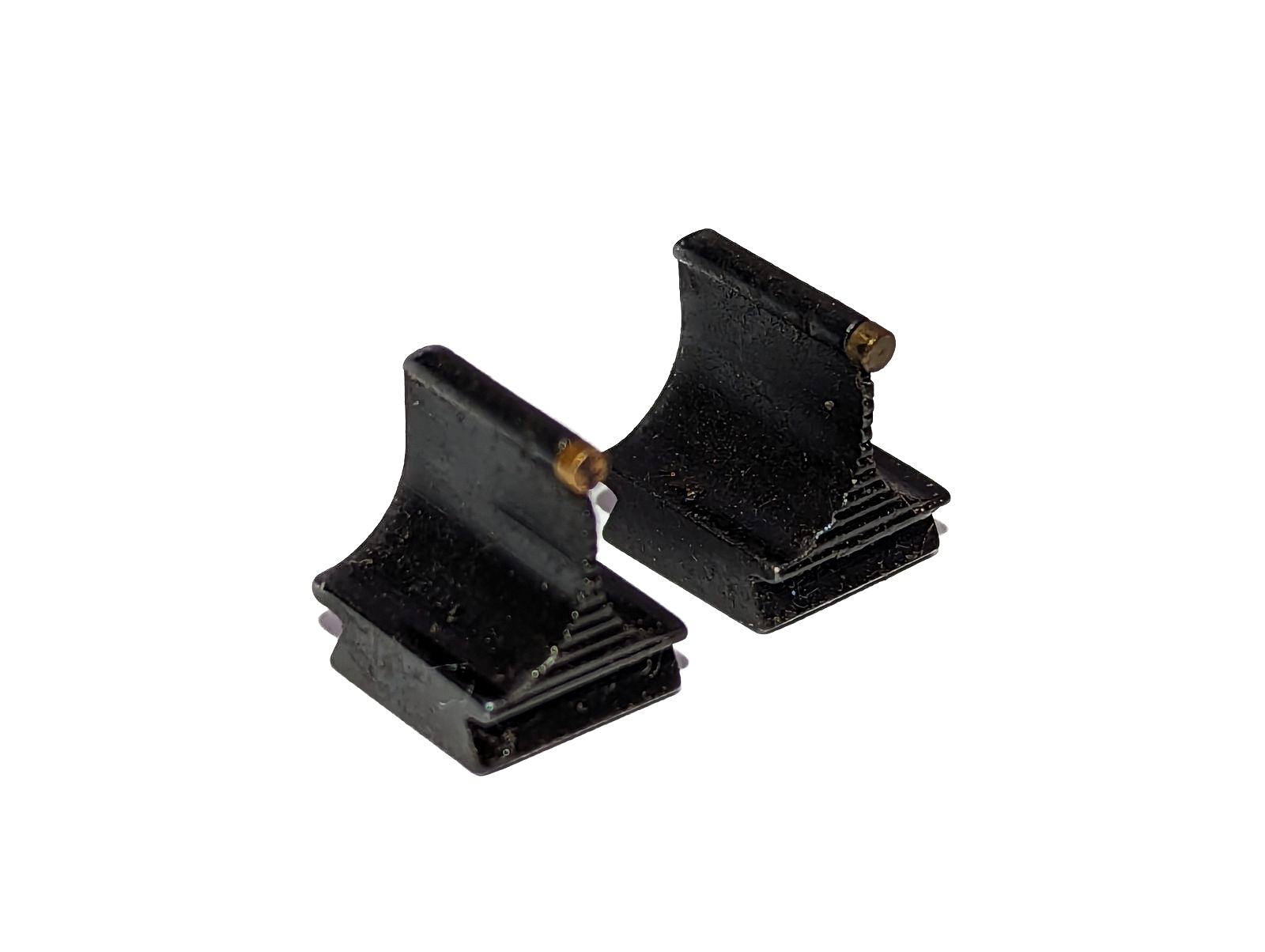 (2) Winchester Factory Original Steel 3/8” Dovetail Front Sight Blade ...