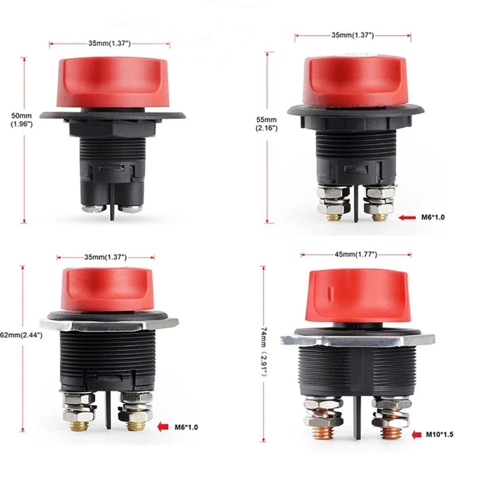 Battery Switch Isolator Cut Off Kill for Knob Camper Truck Car Bike 12V ...