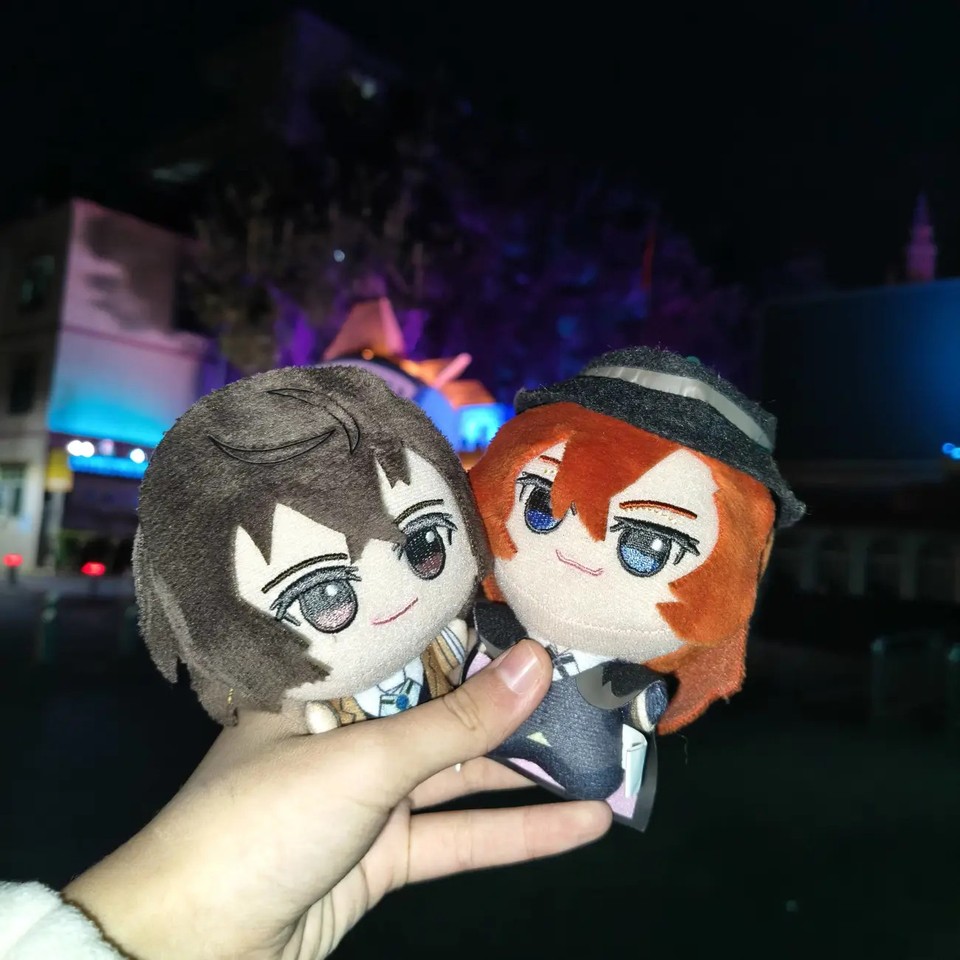 Bungo Stray Dogs Nakahara Chuuya 10cm Plush Doll Toy Anime Keychain ...