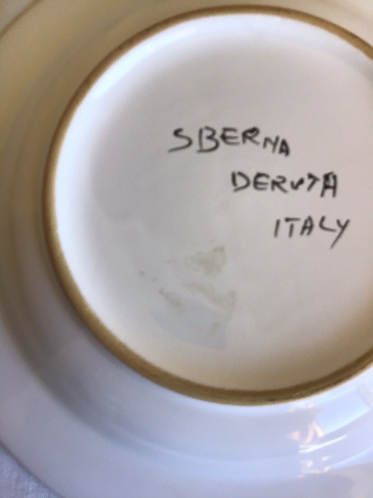 Lot Of 2 Sberna Deruta Italian Hand Painted Pottery Soup Cereal Pasta ...