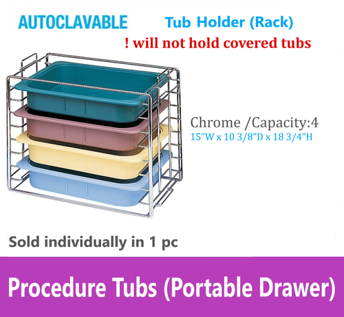 Dental Procedure Storage Tub, Accesories, Dental Tub Rack, Autoclave to ...