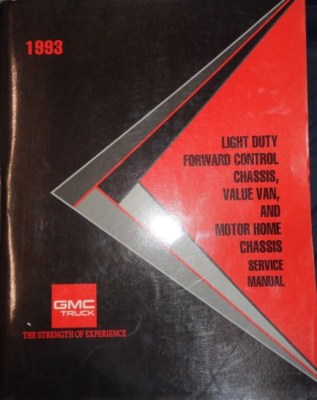 1993 GMC Forward Control Van Motorhome Chassis Shop Service Manual | eBay