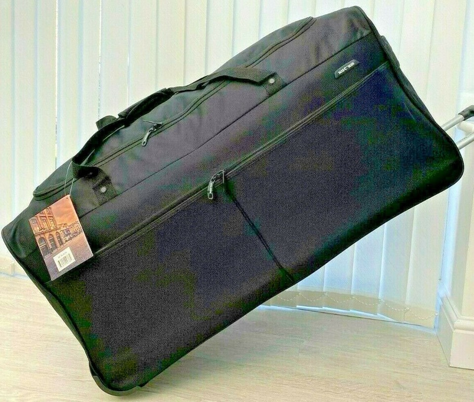 XXXL Extra Large Travel Luggage Wheeled Trolley Holdall Suitcase Duffel ...