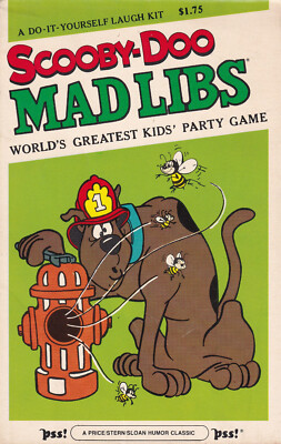 Scooby-Doo Mad Libs Kids Party Game 1980 Price Stern Sloan Humor ...