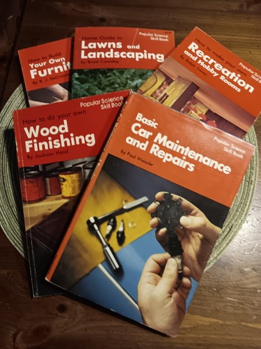 Lot 5 Popular Science Skill Books: Wood Finishing Landscaping Hobby ...