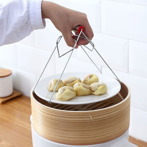 Steamer Lifter Pot Anti-Scalding Clip Holder Plate Gripper Dish Bowl ...