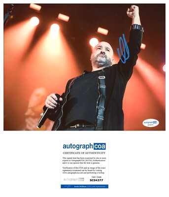 DAVID DRAIMAN SIGNED DISTURBED SINGER 8x10 PHOTO - ACOA COA | eBay