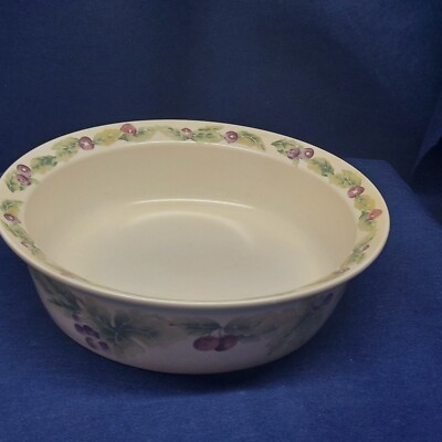 2000 Pfaltzgraff Stoneware Jamberry Round Rimmed Serving/Vegetable Bowl ...