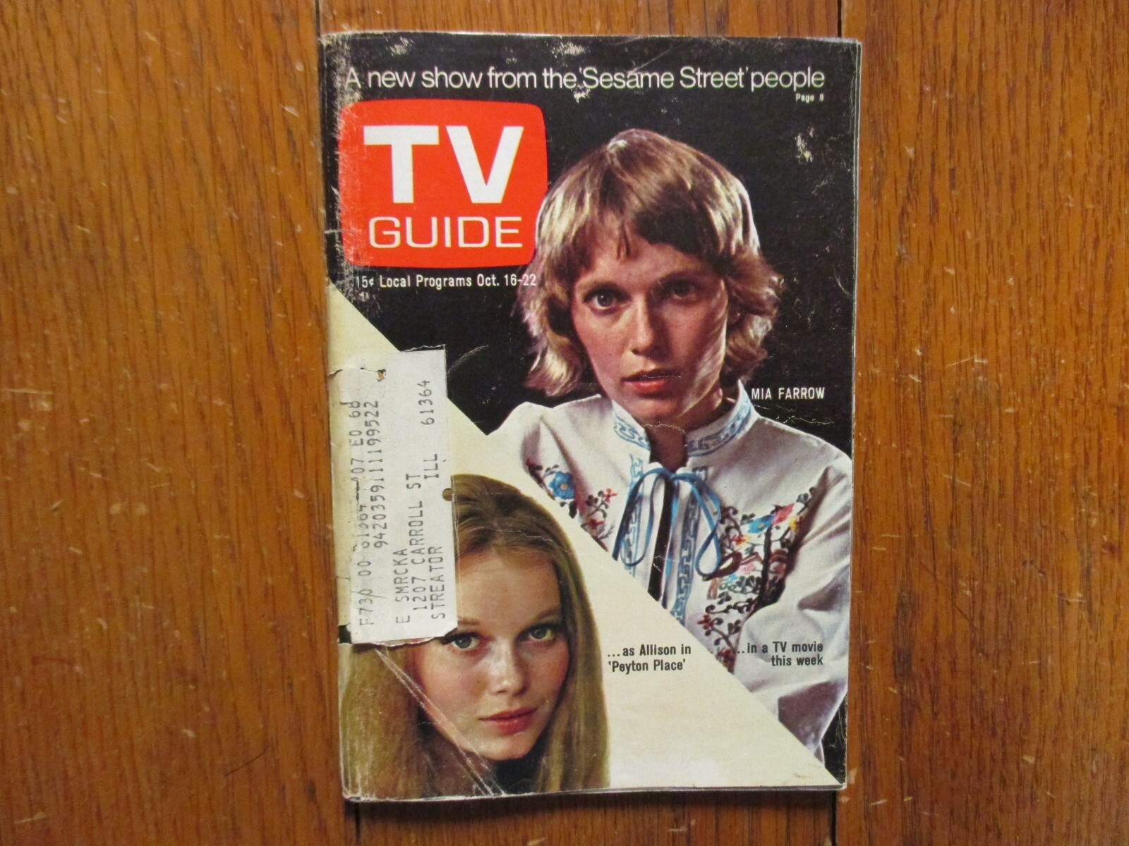 1971 TV Guide(DAVID CASSIDY/ROBERT BROWN/MONIE ELLIS/MIA FARROW/LENNON ...