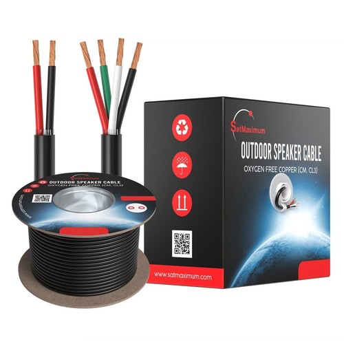 12/14/16AWG Speaker Cable OFC Outdoor CL3 Rated Direct Burial Bulk Wire ...