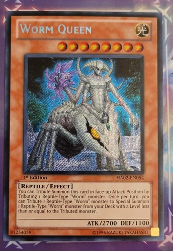 Worm Queen - HA02-EN054 - Secret Rare 1st Edition Yugioh | eBay